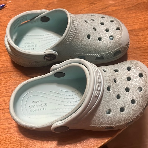 CROCS | Shoes | Light Blue Crocs Children Size Nine | Poshmark
